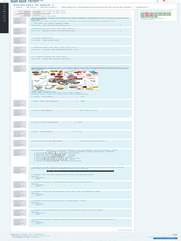 U3 M3 Quiz 2-1 | PDF