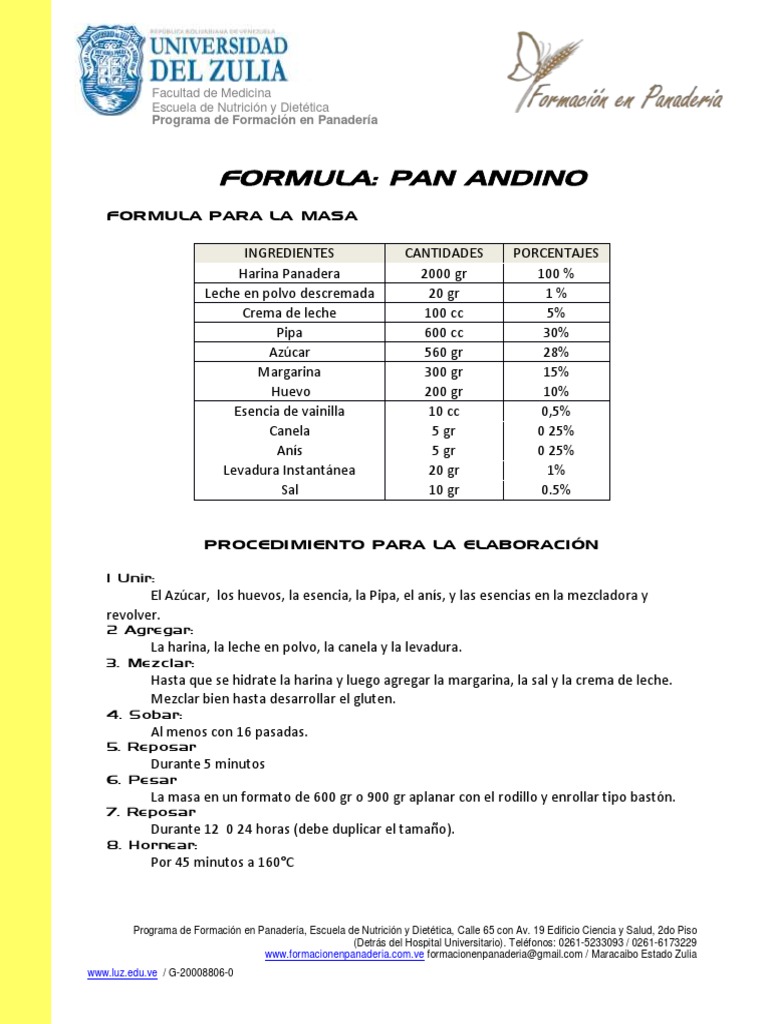 Pan Andino | PDF | Panes | Comida y bebida