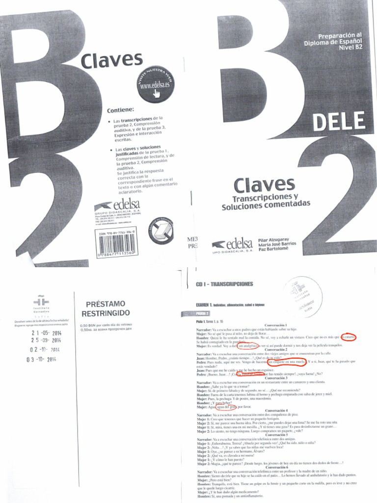 Preparación Al Diploma Español. DELE B2. Nueva Edición. Soluciones by ...