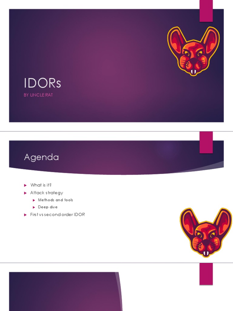 1.1 IDOR - Slides | PDF | Software Development | Information Technology