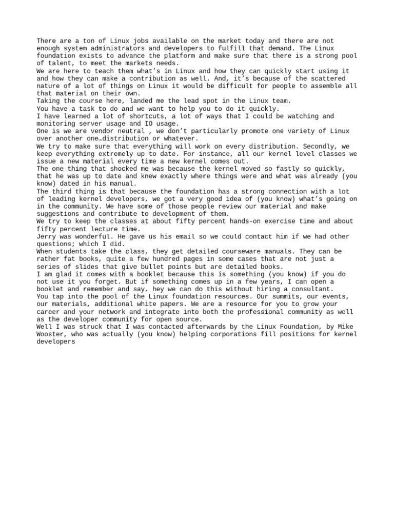 Linux Training En Pdf Linux Software 8092