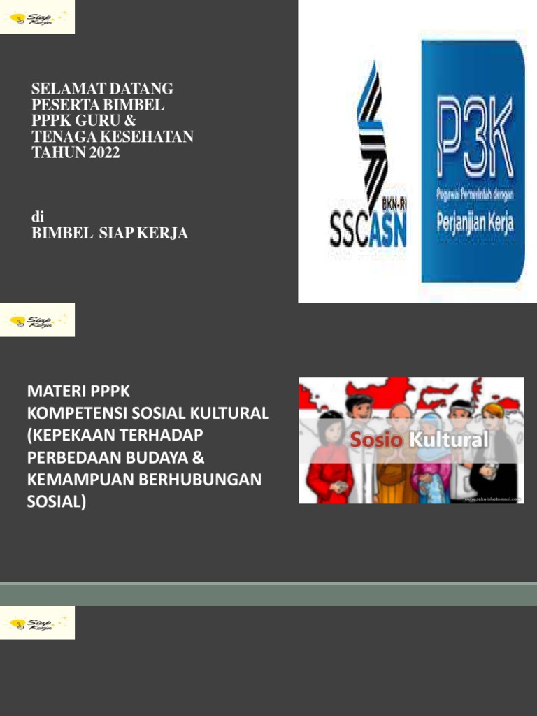 KSK (Kepekaan Terhadap Perbedaan Budaya & Kemampuan Berhubungan Sosial) | PDF