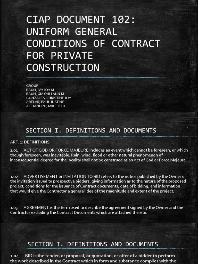 Ciap Document 102 | Download Free PDF | Surety | Specification (Technical Standard)