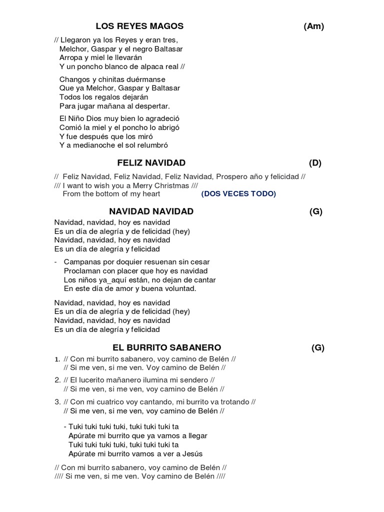 Los Reyes Magos Letra | PDF