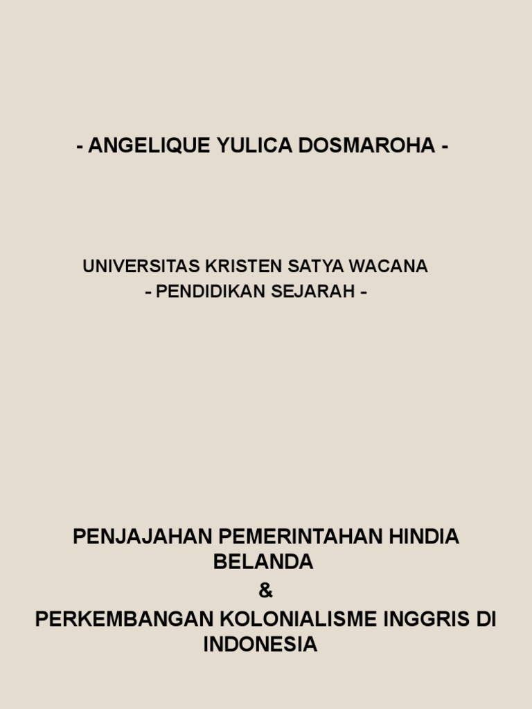 Kebijakan Daendels dan Raffles di Indonesia | PDF