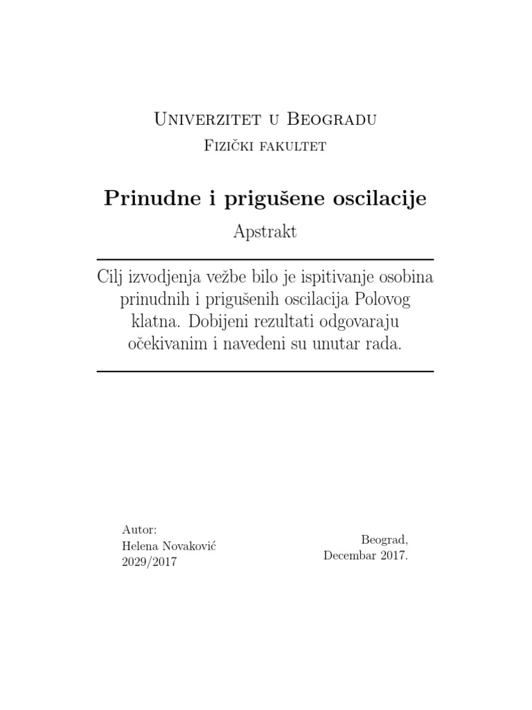 Polovo Klatno | PDF