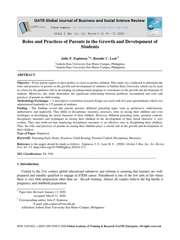 Parenting Styles of Parents | PDF | Parenting | Juvenile Delinquency