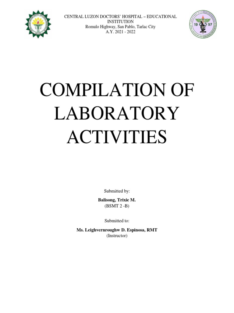 Compilation of Laboratory Activities | Download Free PDF | Titration | Chemistry