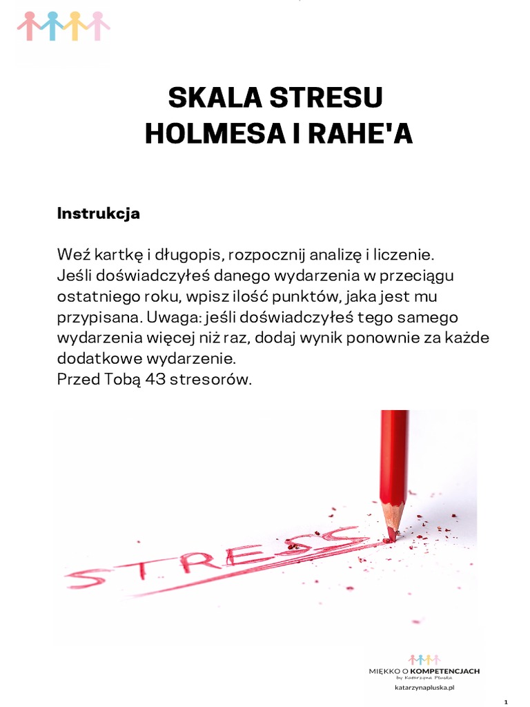 Skala Stresu Holmesa I Rahea | PDF