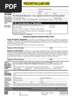 Chronic Medication Application Form | PDF | Business