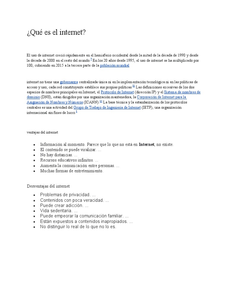 Qué Es El Internet | PDF