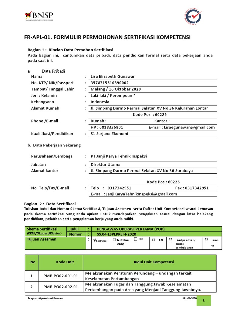 Form FR - Apl-01 Pop | PDF