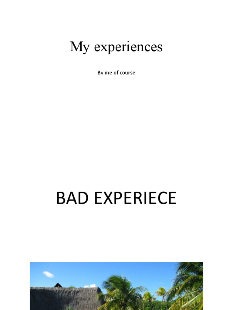 My Experiences | PDF
