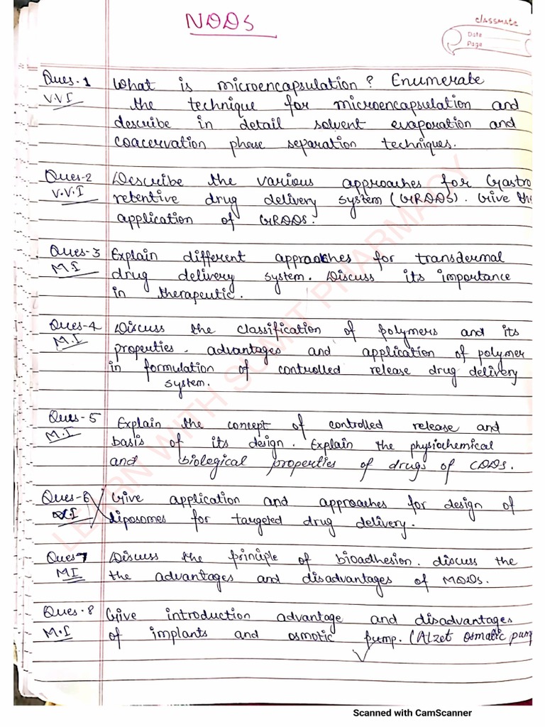 NDDS Top 15 Questions Solution | PDF