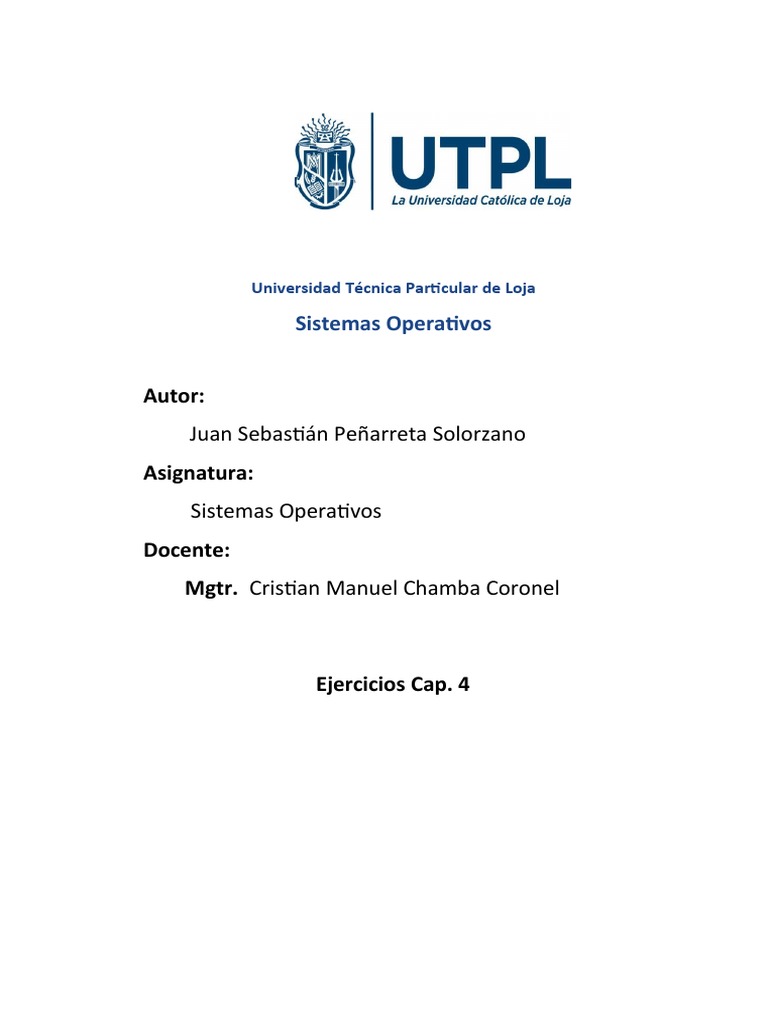 Ejercicios Cap. 4 | PDF