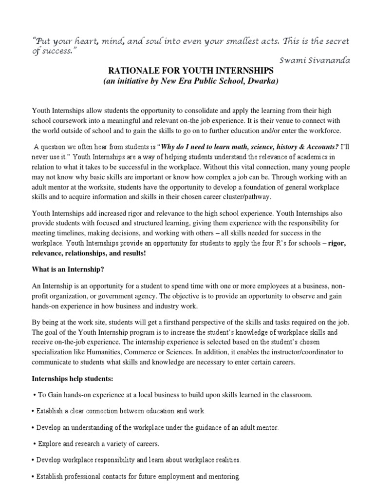 Internship Circular | PDF | Internship | Job Hunting