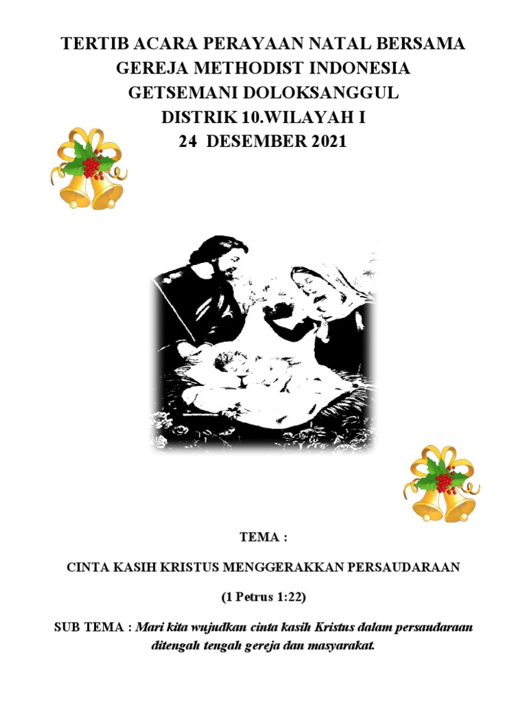 Tertib Acara Perayaan Natal Bersama | PDF | Agama & Spiritualitas