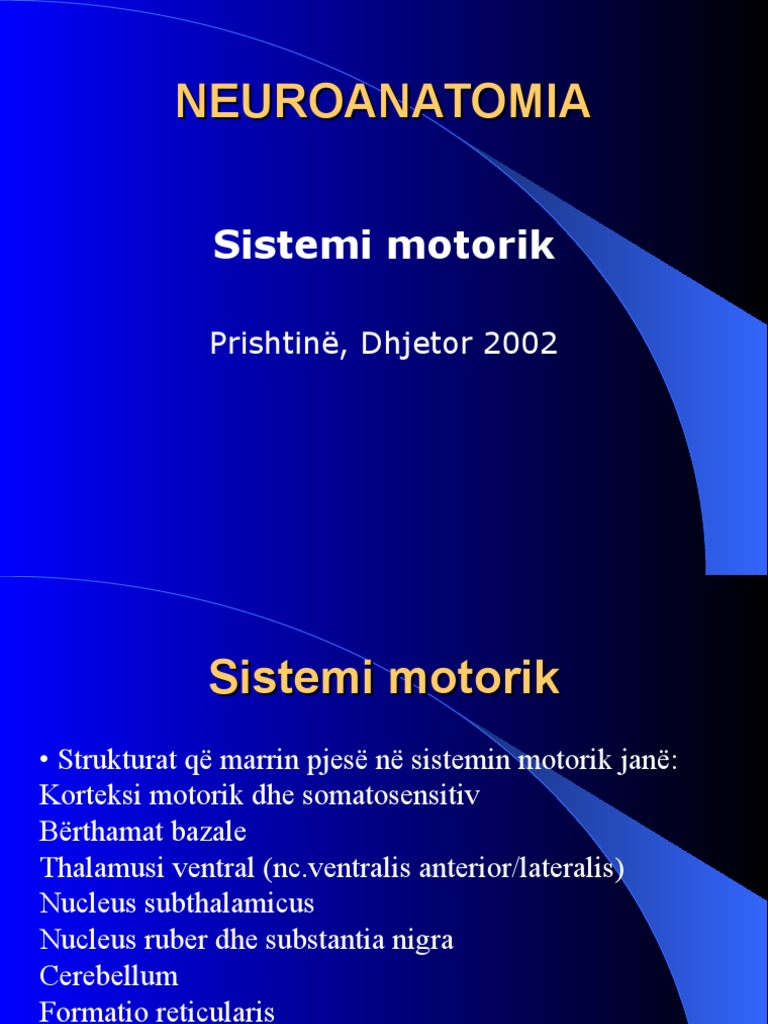 Sistemi Motorik | PDF