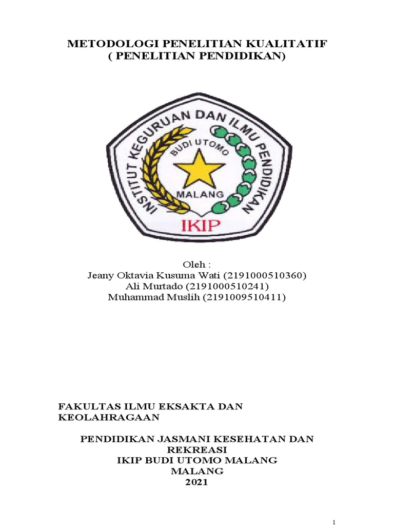 Kel. 1 Kualitatif | PDF