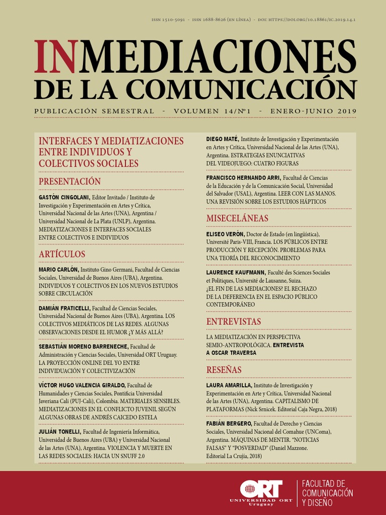 ARTICULO Carlón Mario Junio 2019 Individuos y Colectivos (Paginas 27-42 ...