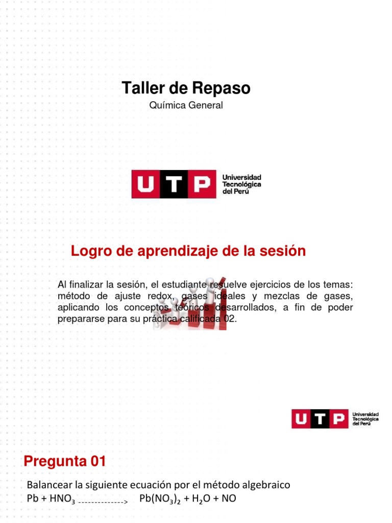 S11.s2 - Material de Repaso Repaso PC2 | PDF | Redox | Gases