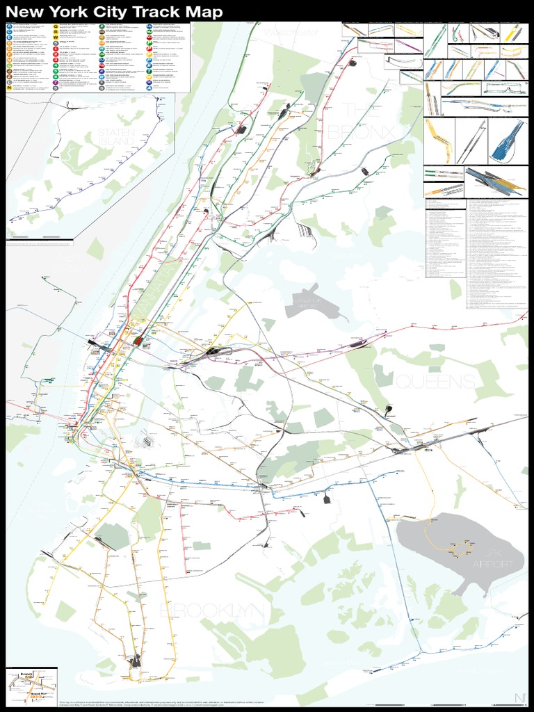 NYC Full Trackmap | PDF | Metro North Railroad | Long Island Rail Road