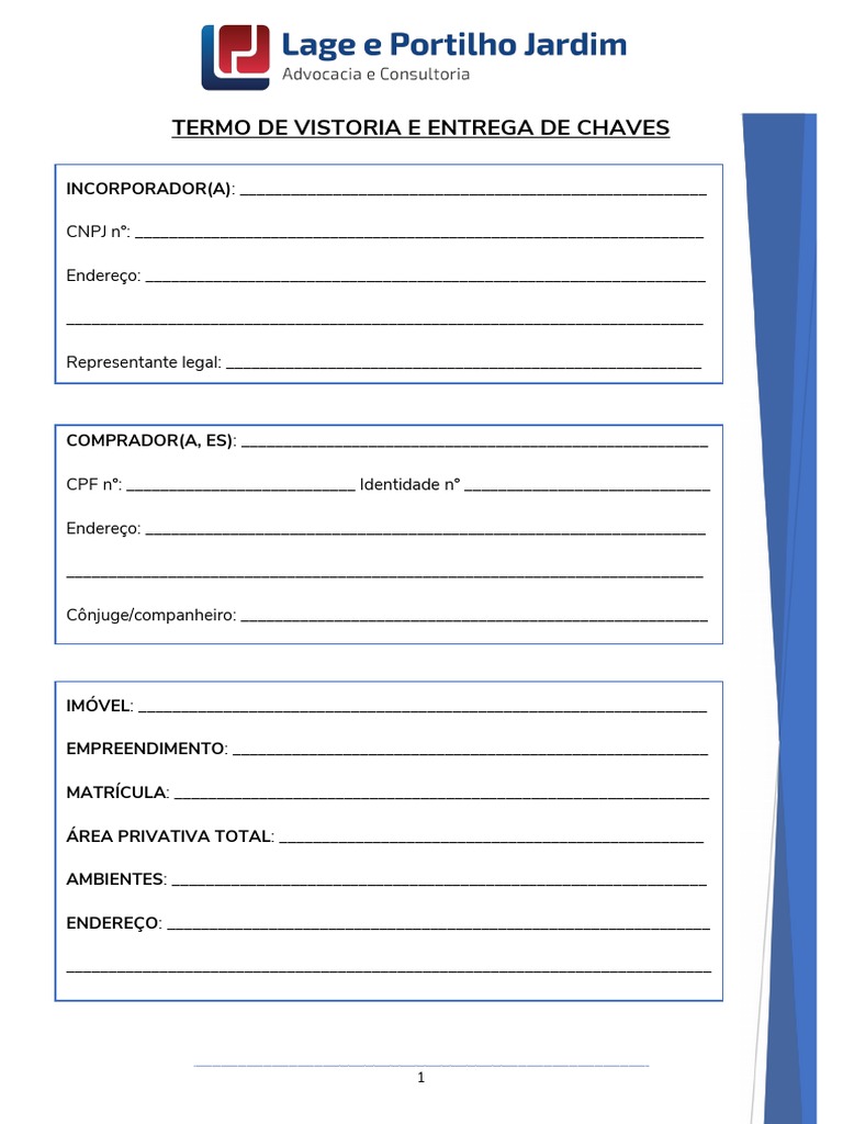 Modelo de Termo de Entrega de Chaves | PDF
