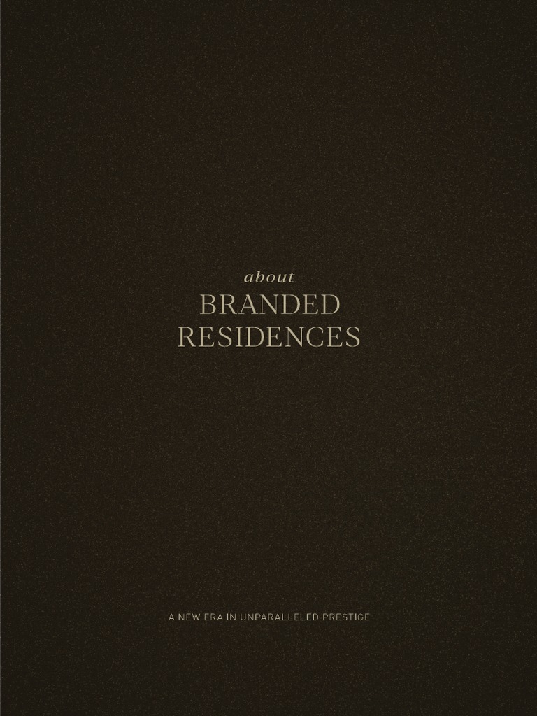 MASTERISE HOMES Branded Residences Brochure en Digital | PDF