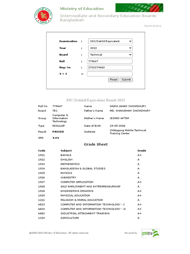 Education Board Bangladesh | PDF | Educational Stages
