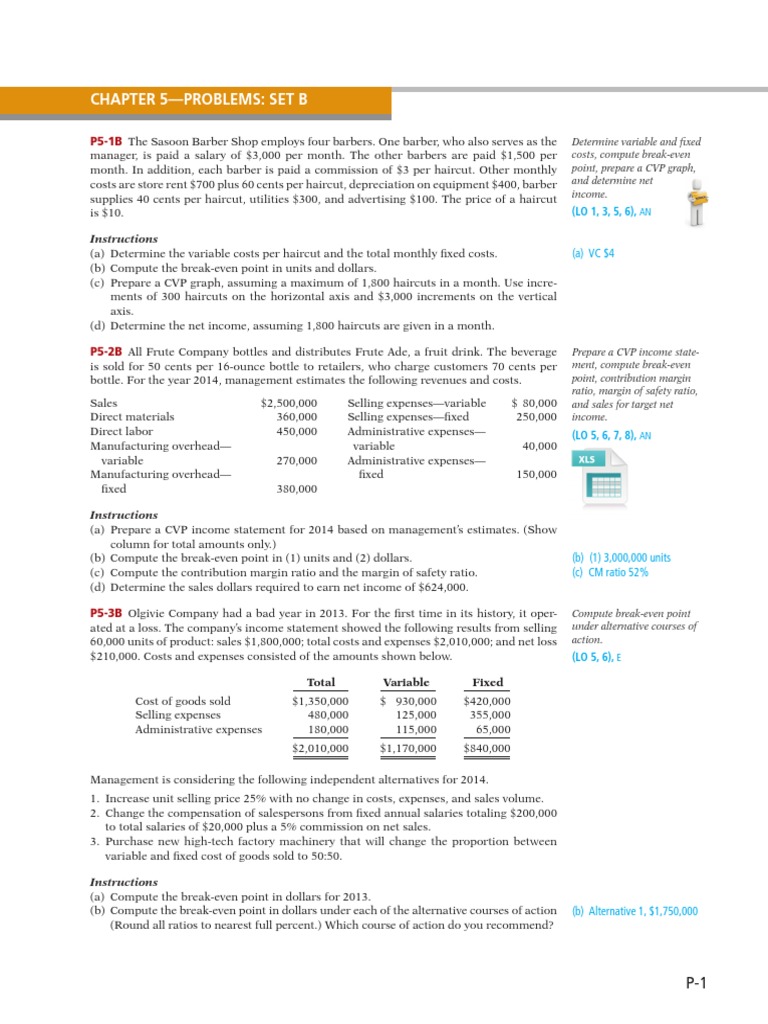 CVP Practice | PDF | Accounting | Economies