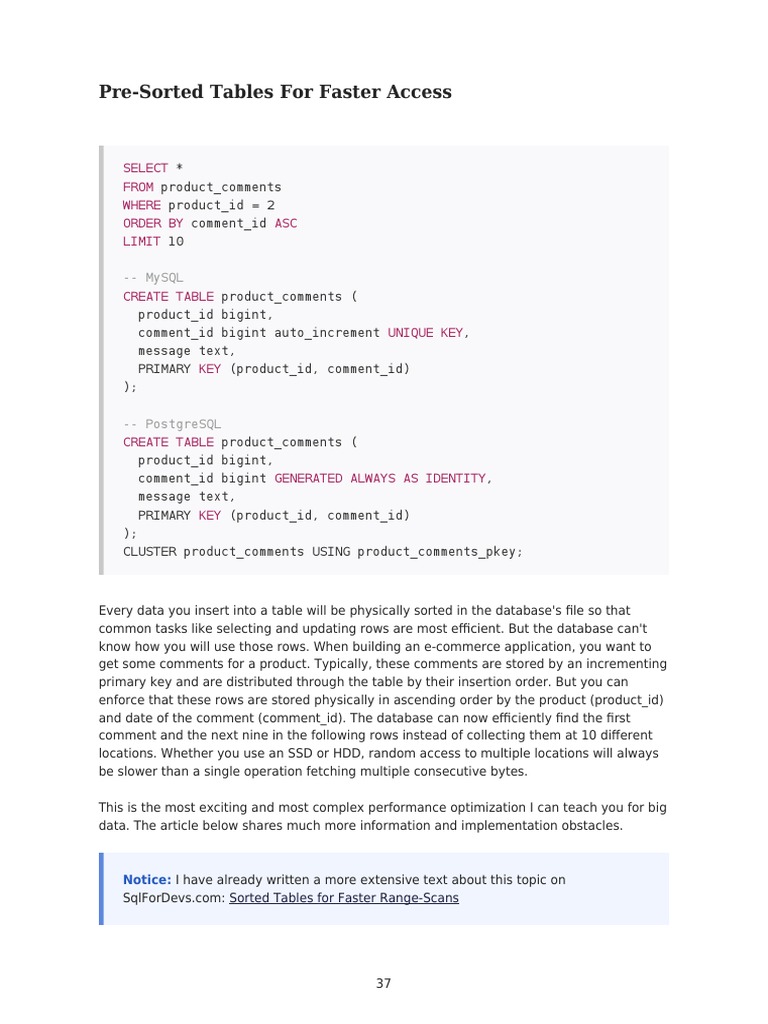Optimize Database Queries with Indexes | PDF | Database Index | Databases