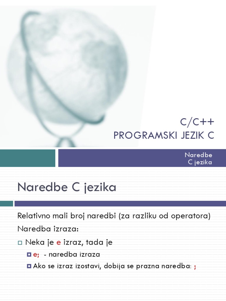 C/C++ Programski Jezik C | PDF