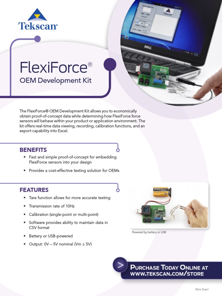 Tekscan Flexiforce OEM Dev Kit | PDF | Operational Amplifier | Sensor
