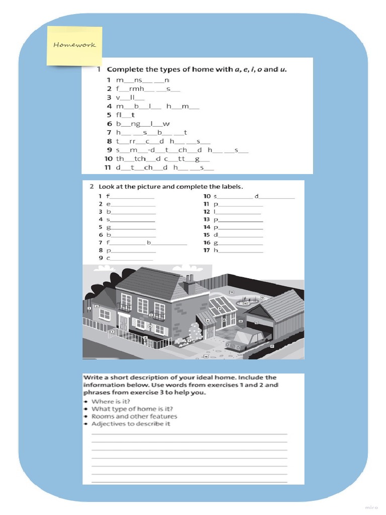 Describing Houses and Homes | PDF