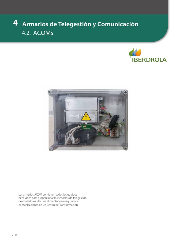 ACOMs Armarios de Telegestion y Comunicaciones | PDF | Enrutador ...