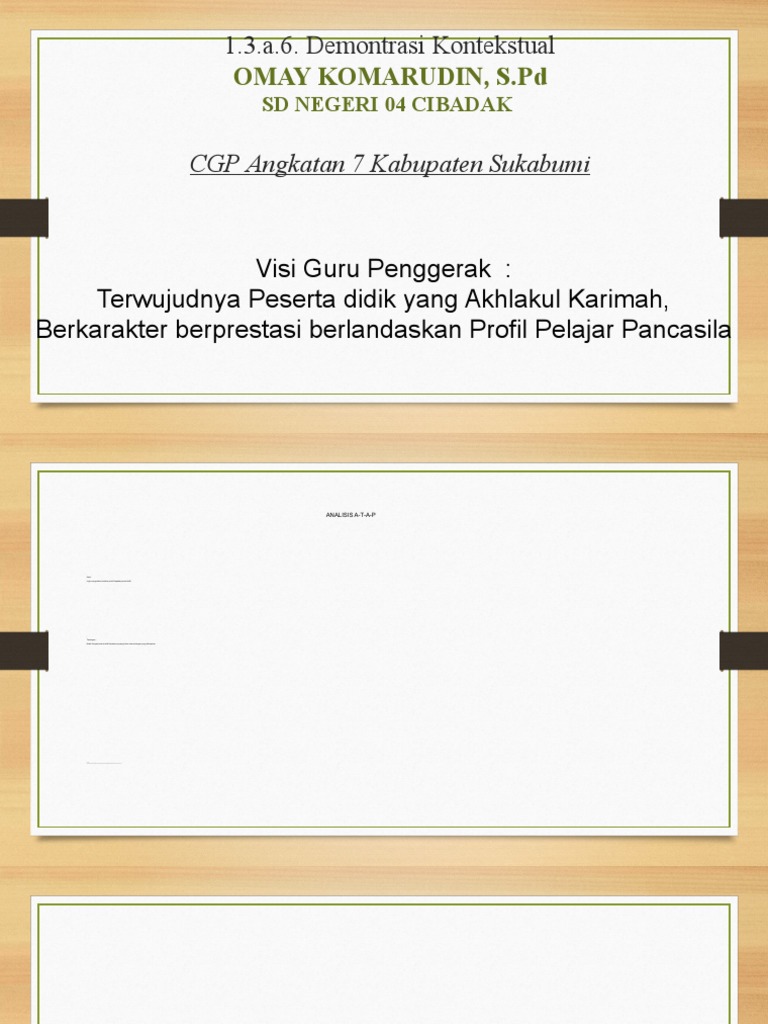 1.3 Kanvas BAGJA Prakarsa Perubahan OMAY KOMARUDIN SDN 4 | PDF