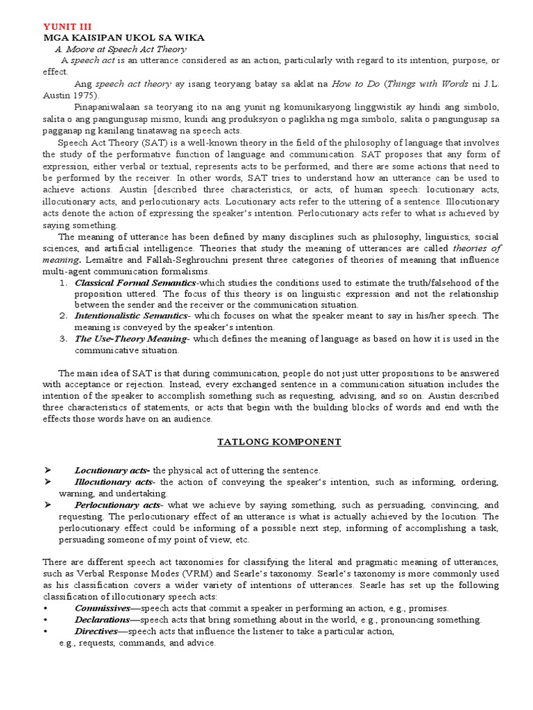 Yunit Iii | PDF | Cognition | Communication