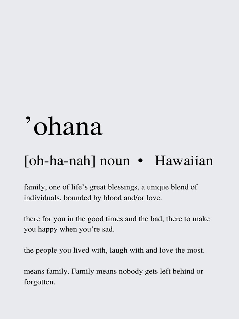 Ohana | PDF