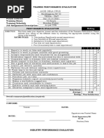OJT Performance Evaluation Comments Guide | PDF | Performance Appraisal ...