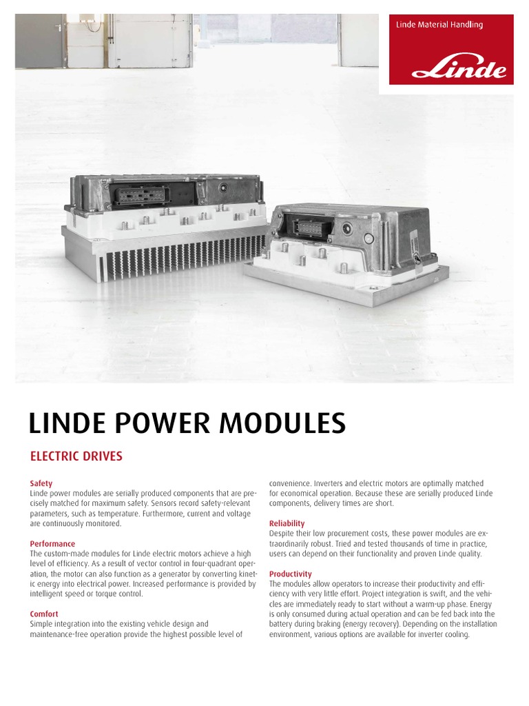 Linde Power Modules: Safety, Performance, and Reliability | PDF | Power ...