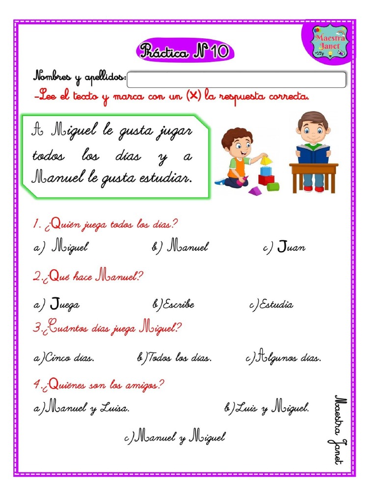 Texto Corto para Primer Grado | PDF