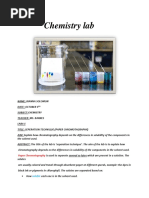 Paper Chromatography Lab Report | PDF | Chromatography | Elution