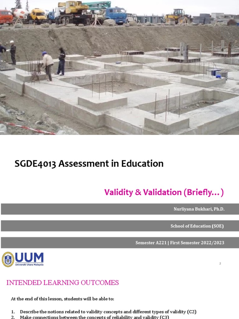 A221 SGDE4013 8 Validity&Validation VNB | PDF | Validity (Statistics ...