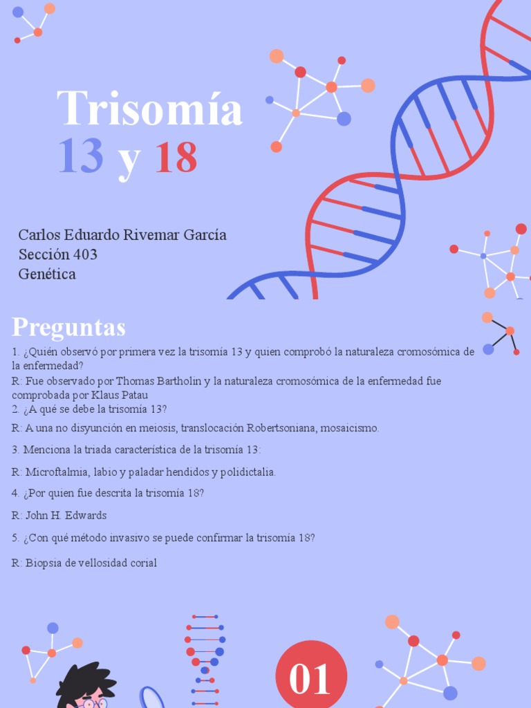 Trisomia 13 y 18 | PDF | Genética | Enfermedades y trastornos