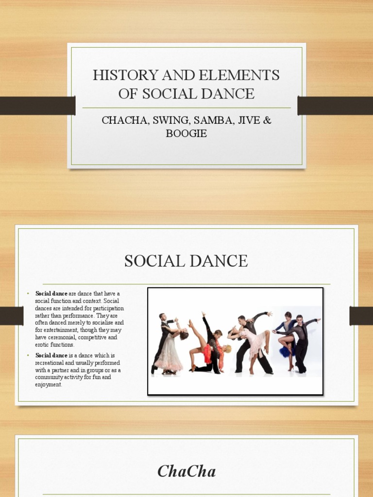History and Elements of Social Dance | PDF | Dances | Partner Dance