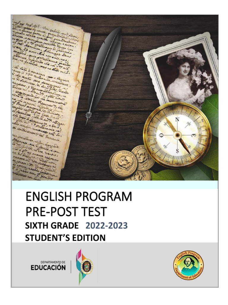 6th Grade Pre-Post Test 2022-2023 Students Edition | PDF | Rosa Parks