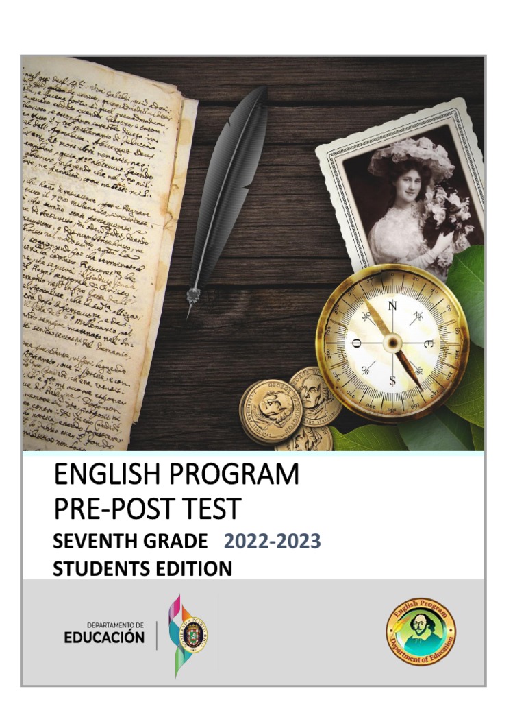 7th Grade English Pre-Post Test 2022-2023 | PDF | Amusement Park | Poetry