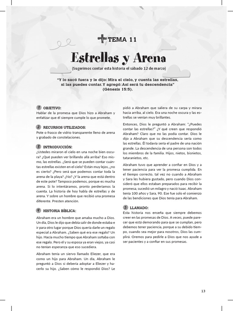 11 Estrellas y Arena | PDF | Abrahán | Sarah