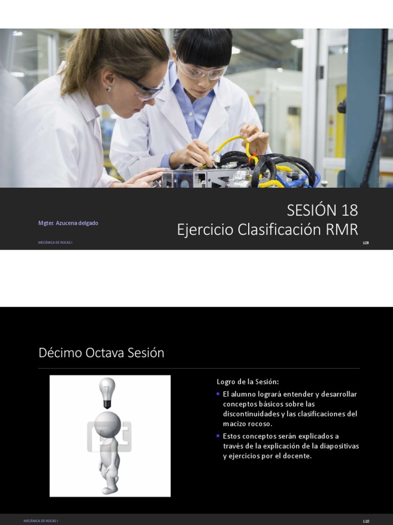 Sesión Mri - 18 - Solución Ejercicio RMR | PDF | Túnel | Materiales