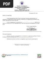 Kasunduan Sa Pagitan NG Magulang at Guro | PDF